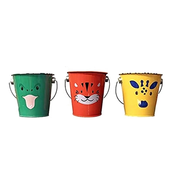 Learn and Play | Toys | 45learn Play Metal Pails Animal Design Tiger ...